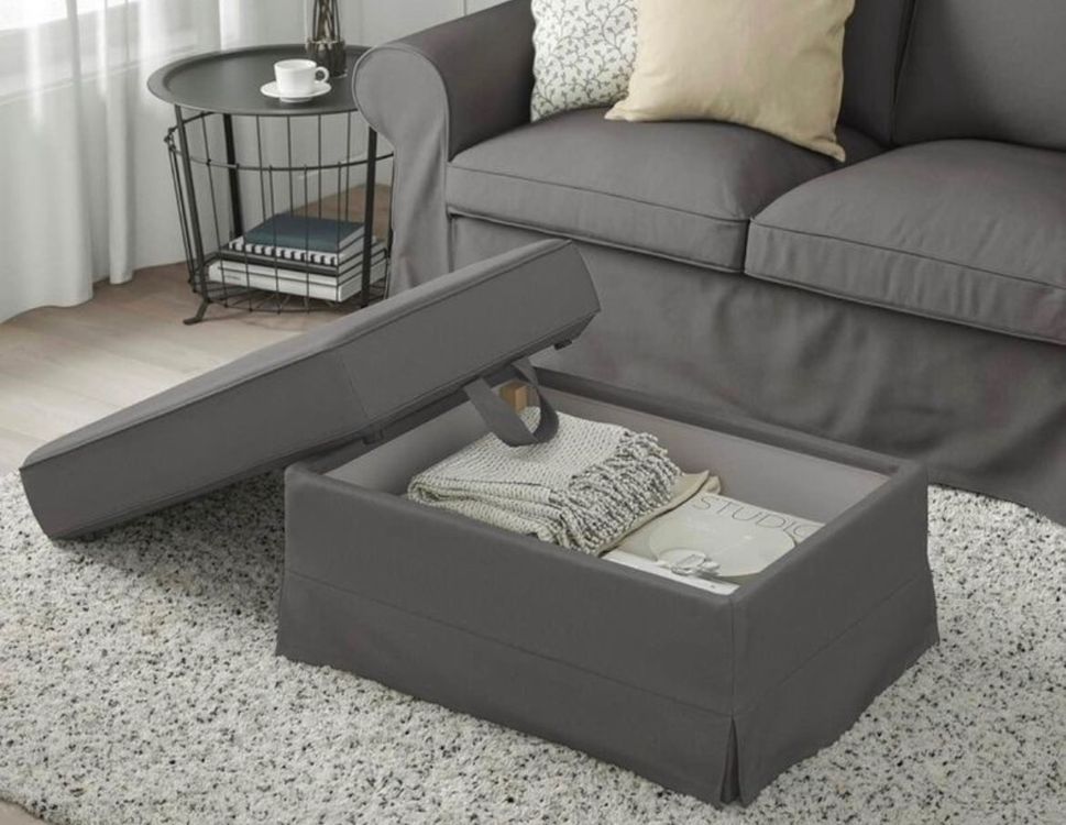 Hocker Ektorp grau Ikea mit Aufbewahrung (Gebraucht) in Gränichen für ...