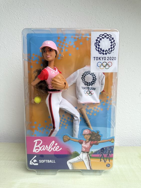 Barbie Olympische Softballpuppe Tokyo (Neu und originalverpackt) in ...