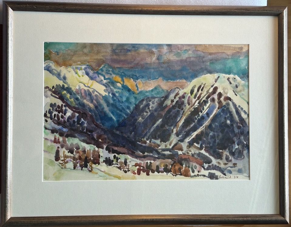 Henri Schmid (1924-2009) Aquarell (Gebraucht) in Waltenschwil für CHF 425 – nur Abholung auf ...