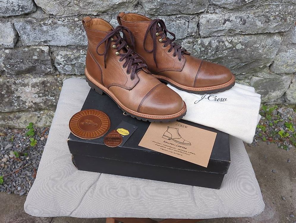 J.Crew Kenton cap-toe boots in Chromexcel® Leder EU43.5 (Gebraucht) in ...