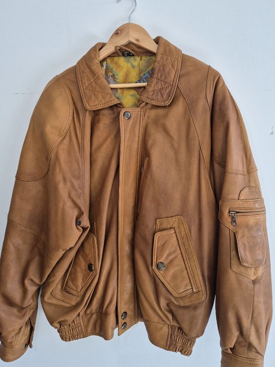 vintage 90s leather jacket | Kaufen auf Ricardo