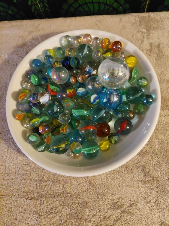 Sammlung alte Murmeln, versch. Grössen & Farben 146 Stück (Gebraucht ...