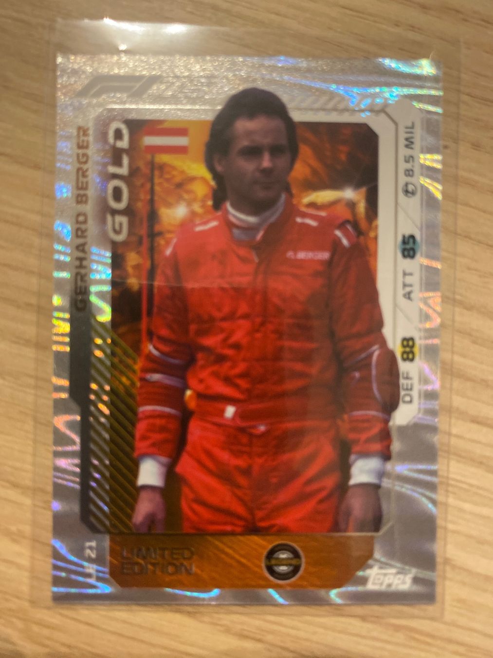 Topps Turbo Attax 2025 Gerhard Berger Limited Edition (Neu (gemäss ...