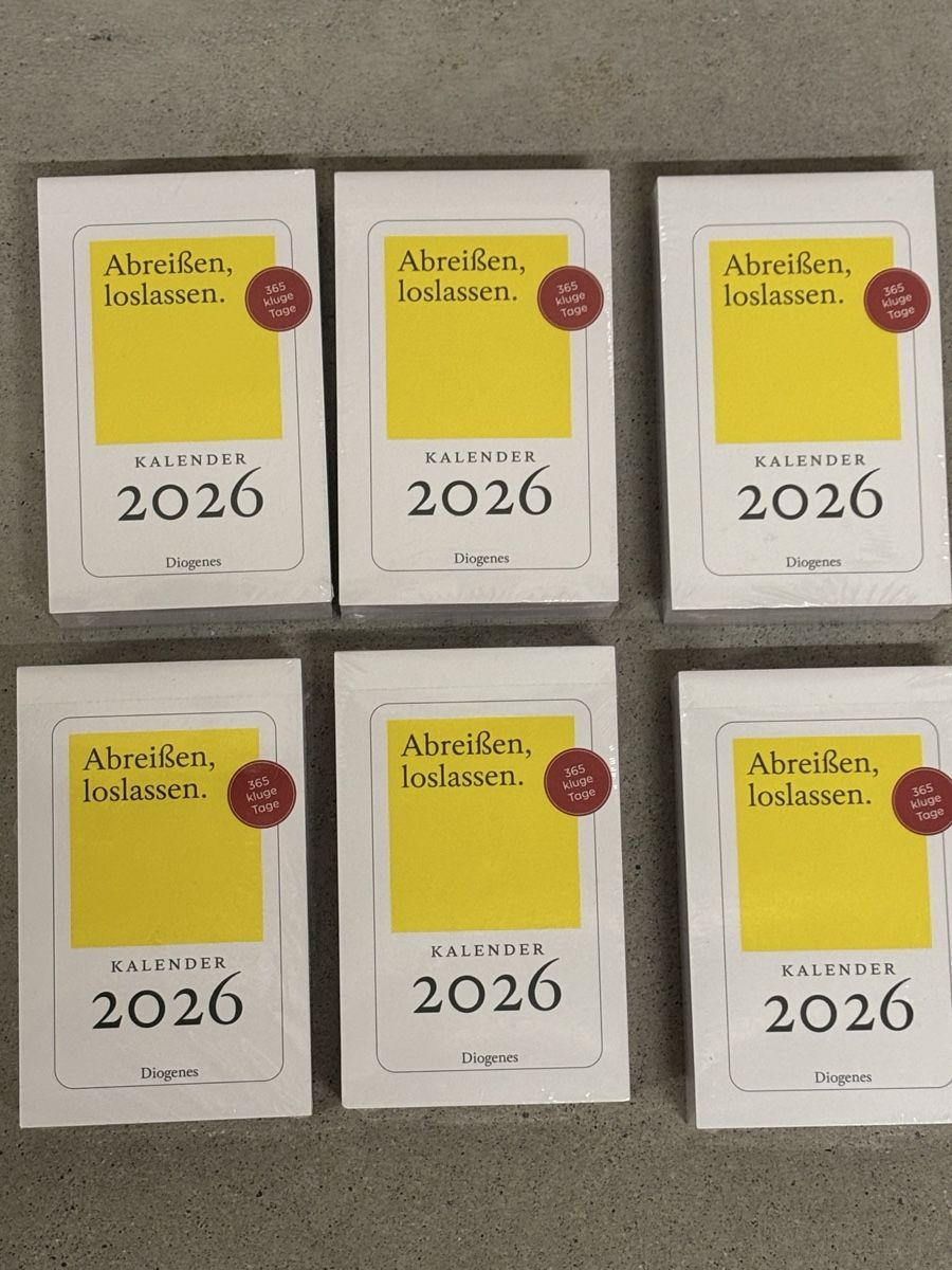 6 Diogenes Abreissen, loslassen. Kalender 2026, Neu OVP (Neu (gemäss ...