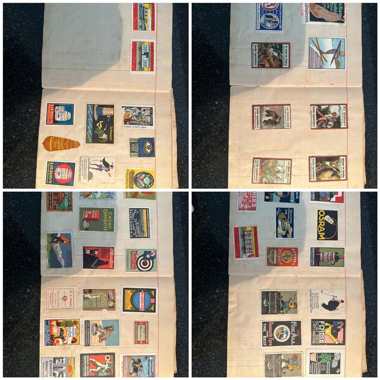 Reklamemarken Werbemarken Marken Sammlung 3 Sammelhefte alt (Gebraucht ...