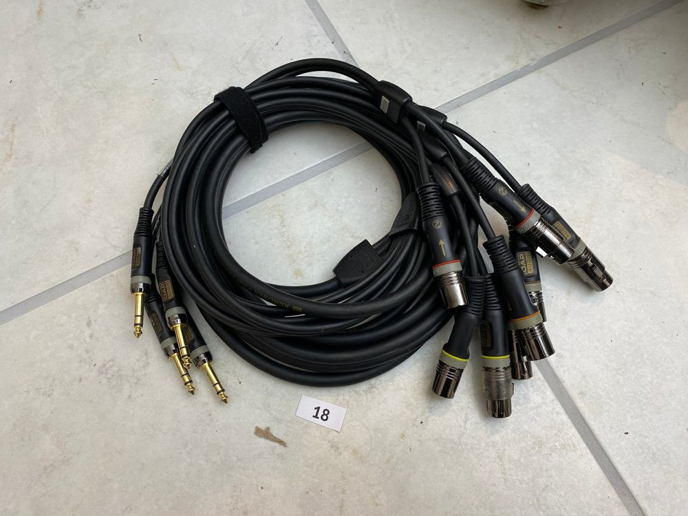 Kabel Jack XLR Chinch Insert Neutrik Pioneer CDJ 3000 Yamaha (Defekt ...