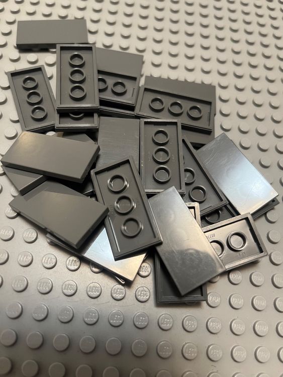 Lego 23x Fliesen 2x4- dark blush gray (87079) (Neu (gemäss Beschreibung ...
