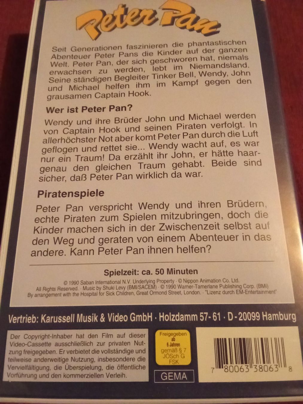 Peter Pan - Wer ist Peter Pan Saban VHS (Gebraucht) in Remetschwil für ...