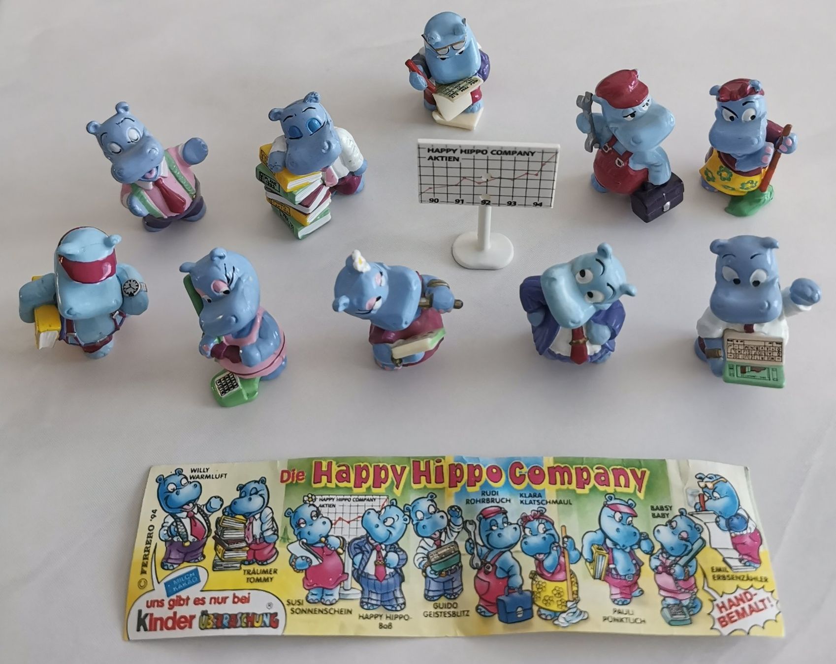Happy Hippo Company 1994 Vintage Figuren Kinder Überraschung (Gebraucht ...