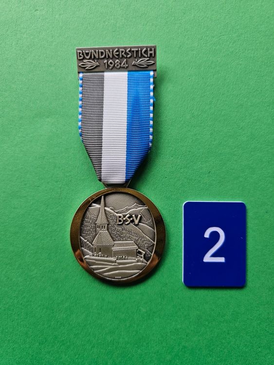 BÜNDNERSTICH B-S-V SCHIESSEN KRANZABZEICHEN MEDAILLE MÜNZEN | Kaufen auf Ricardo