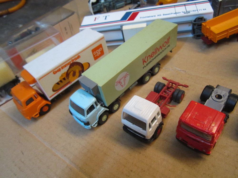 Modell-Autos Lastwagen Saurer Scania Auflieger | Kaufen auf Ricardo