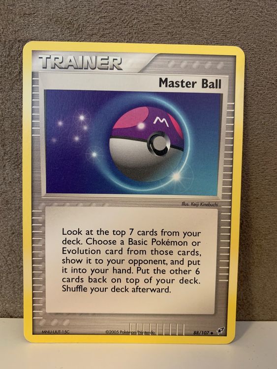 Pokemon Master Ball Trainer EX Deoxys ENG 88/107 (Gebraucht) in ...