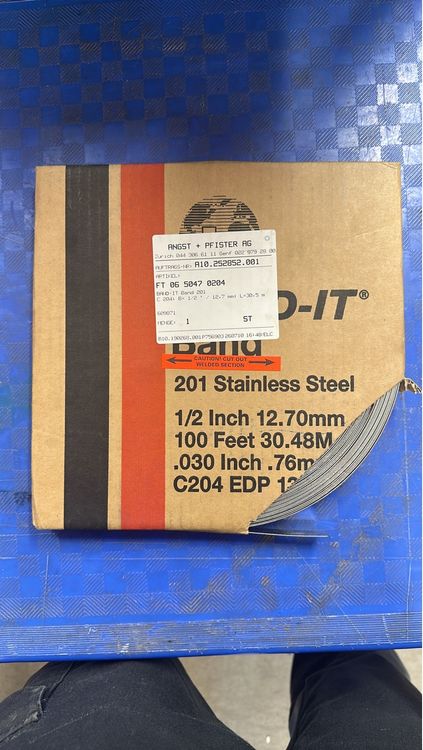 BAND-IT Band 201 Edelstahl 1/2 Zoll (Neu (gemäss Beschreibung)) in ...