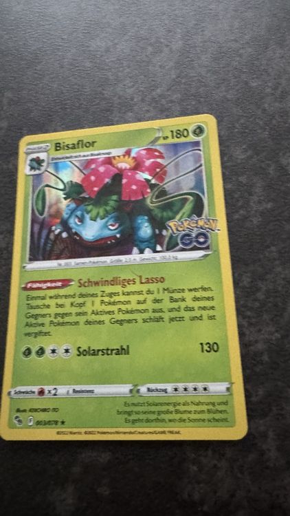 BisAflor Pokémon GO! Karte - Selten! Top Zustand! (Neu (gemäss ...