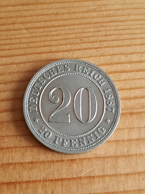 Deutsches Reich 20 Pfennig 1887 A super Zustand gem. Bilder (Gebraucht) in Oberuzwil für CHF 14 ...