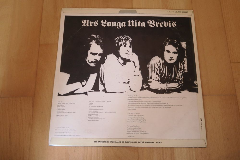 The Nice – Ars Longa Vita Brevis (Gebraucht) in Thun für CHF 18 – mit ...