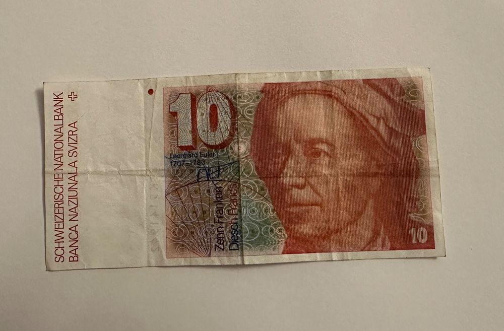 10 Franken Note mit Leonhard Euler | Kaufen auf Ricardo