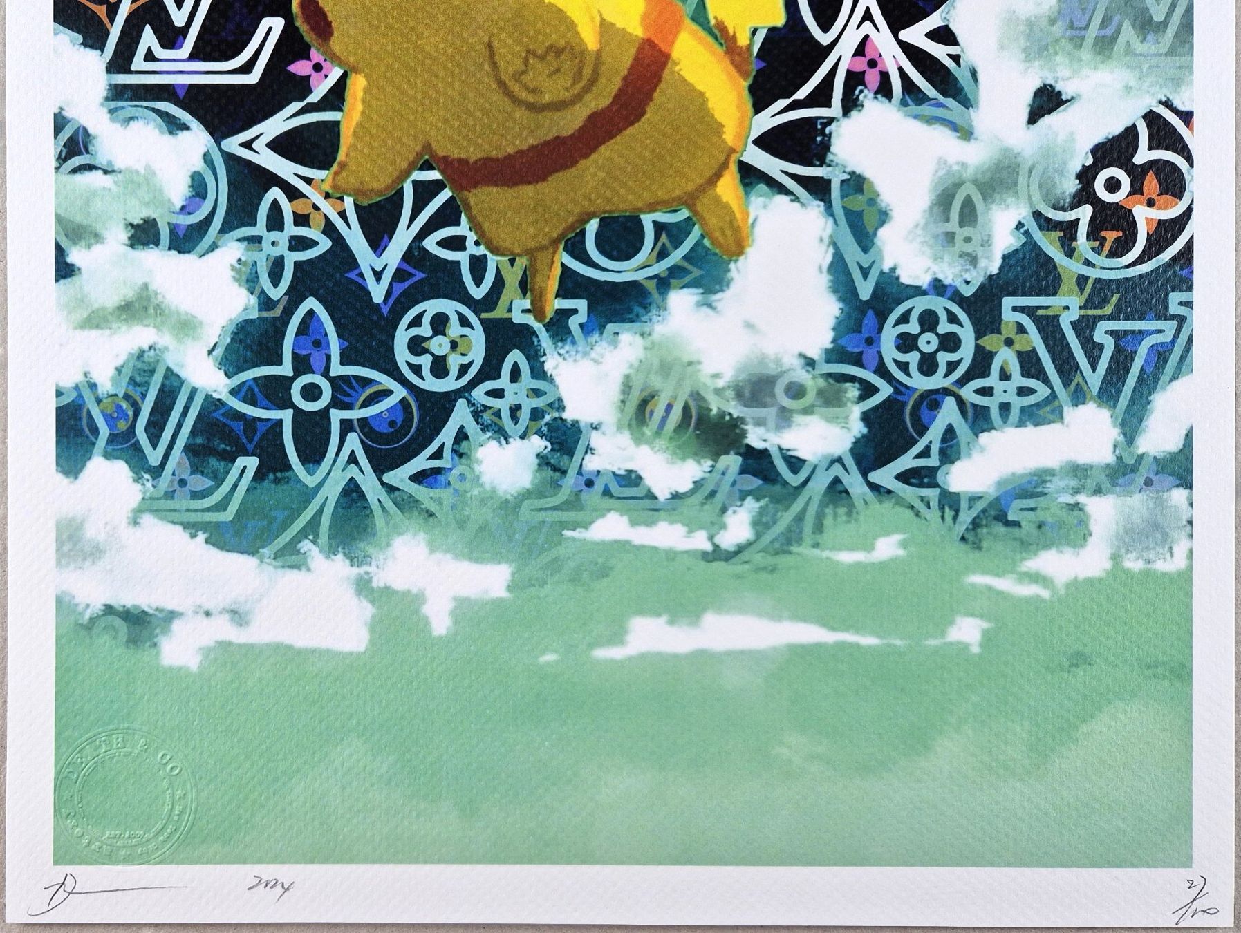 Death NYC Ltd Pop Art Druck " Vuitton Flying Pokémon Pikachu (Neu ...