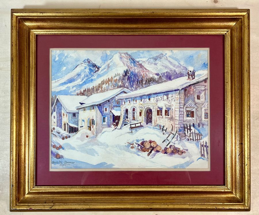 Karl Kromer Carlo Cromer Engadin Cinuos-chel S-chanf Zuoz (Neu (gemäss Beschreibung)) in Vaduz ...