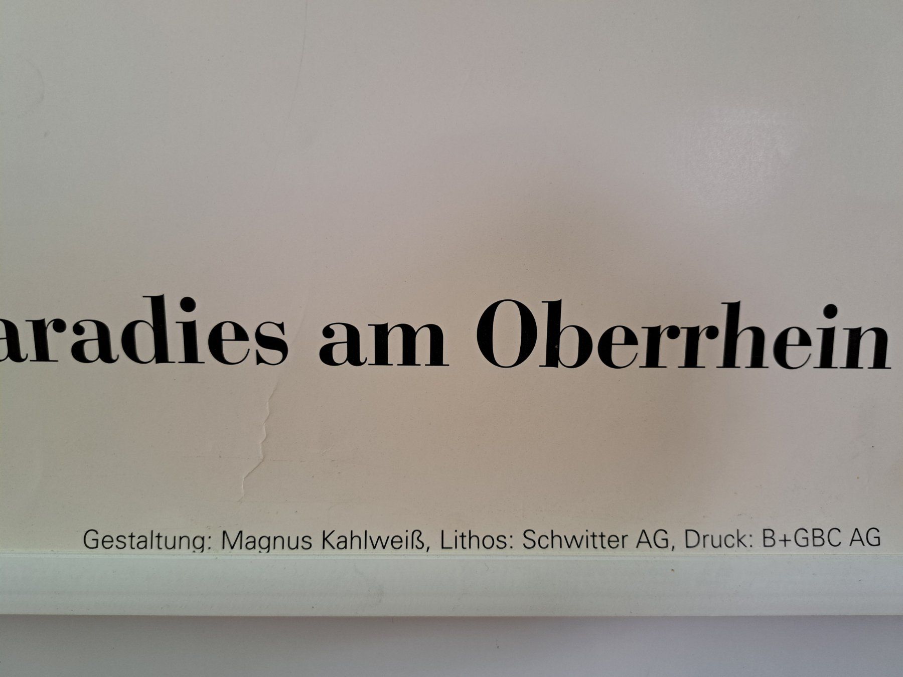 Poster - Plakat - Paradies am Oberrhein - Basel - rar (Gebraucht) in ...