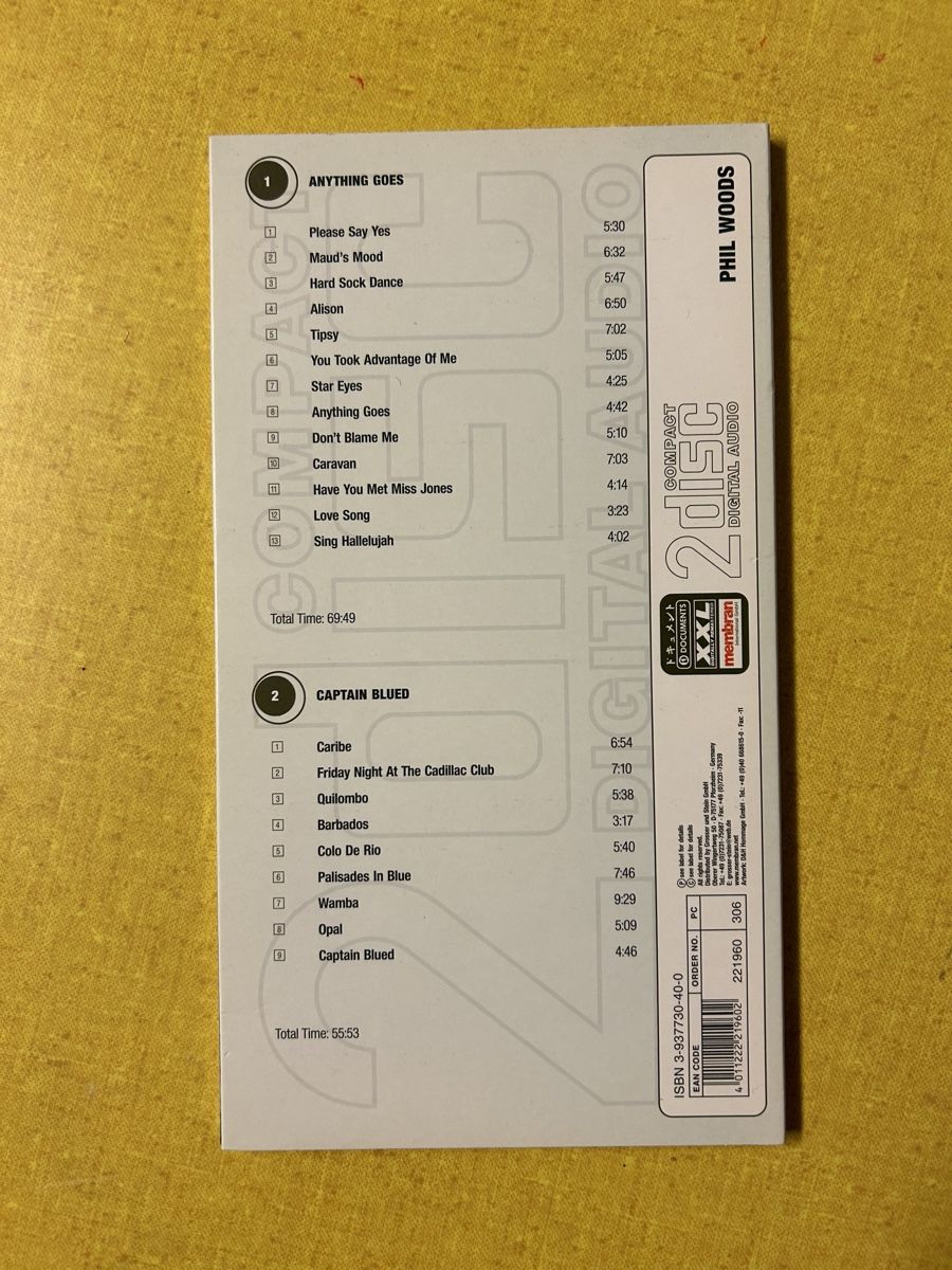 Phil Woods - Modern Jazz Archive, 2CD Set, Selten! (Gebraucht) in ...