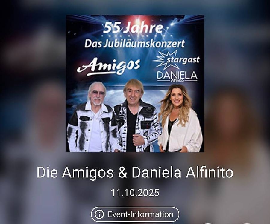 Die Amigos & Daniela Alfinito Ticket (Neu (gemäss Beschreibung)) in ...
