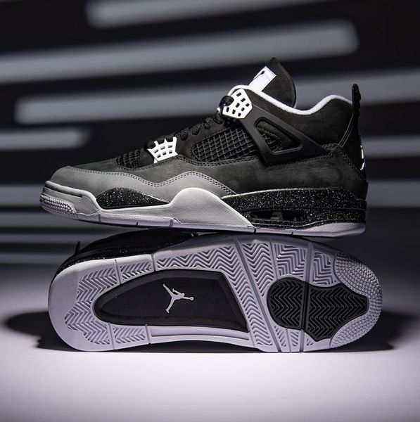 Jordan 4 Retro LS Nero Grigio Scarpe Sneaker ORIGINALI NUOVE (Nuovo e ...