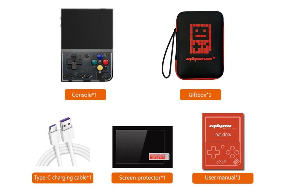 Miyoo Mini Plus Retro Handheld Emulator black 32Gb fabrikneu | Kaufen ...