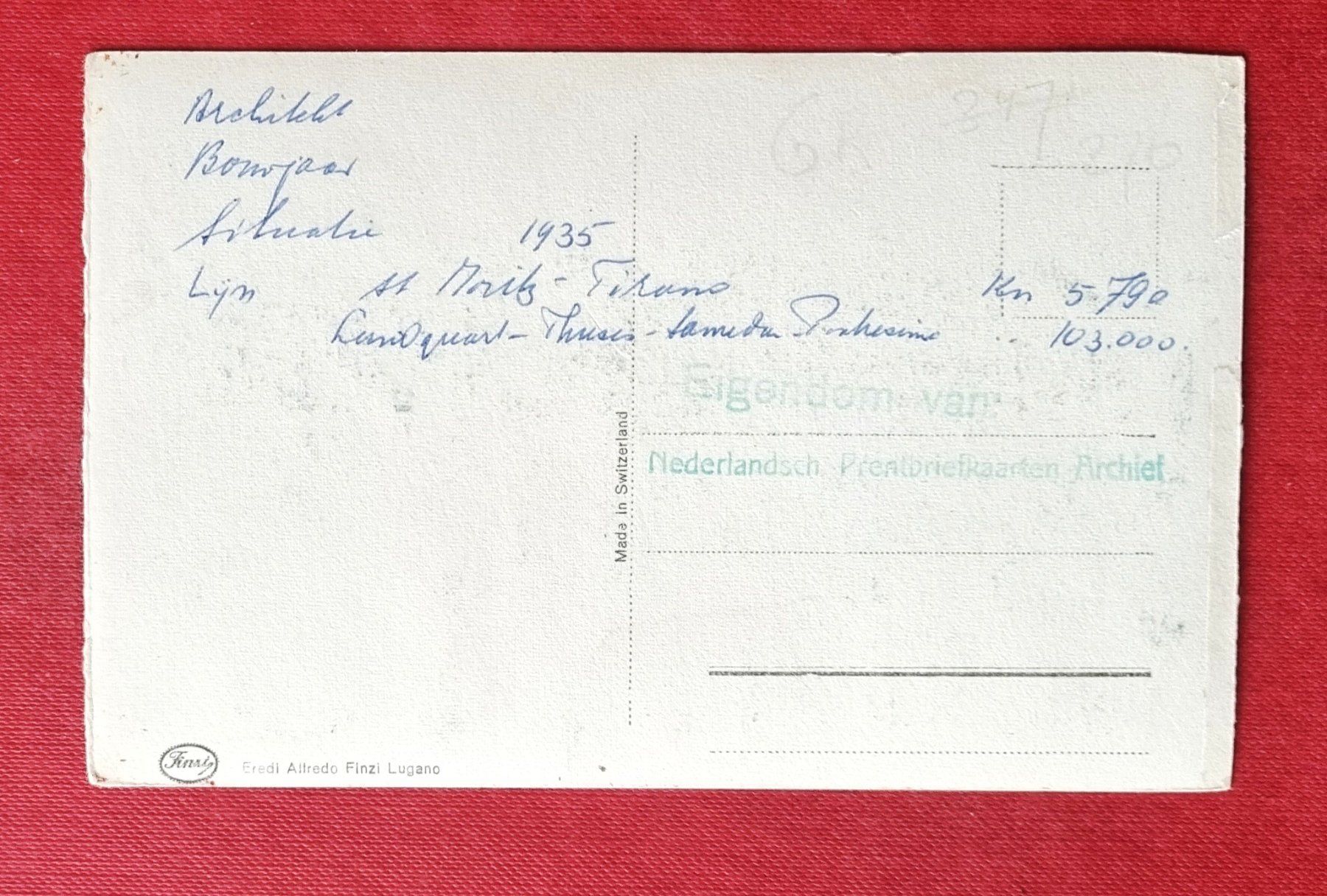 Pontresina - Bahnhof - Rhätische Bahn - RhB - 1935 (Gebraucht) in ...