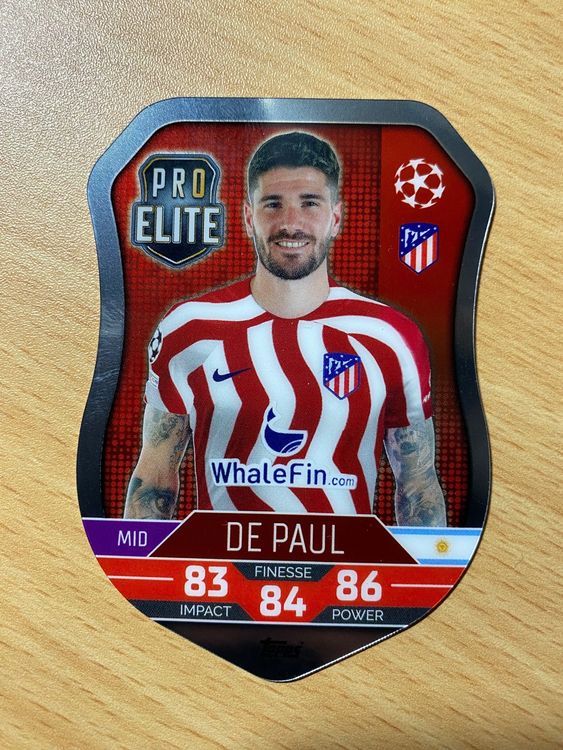 topps Pro Elite Schild Rodrigo De Paul Atletico Madrid | Kaufen auf Ricardo