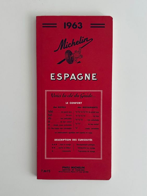 Guide Rouge Michelin 1963 - ESPAGNE - édition française (Gebraucht) in ...