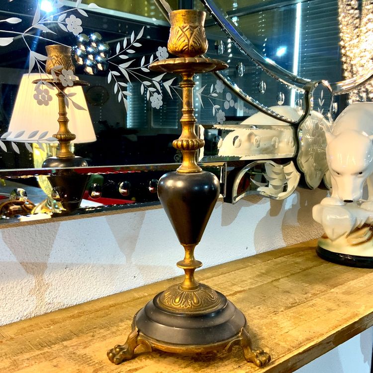 JUGENDSTIL KERZENHALTER BRONZE MARMOR FRANKREICH UM 1900 (Gebraucht) in Biglen für CHF 41 – mit ...