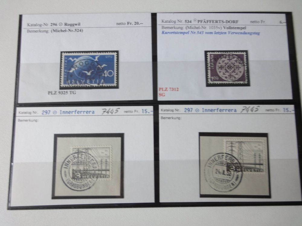 11.) Alte CH-Marken, gestempelt (Gebraucht) in Winterthur für CHF 6 – mit Lieferung auf Ricardo ...