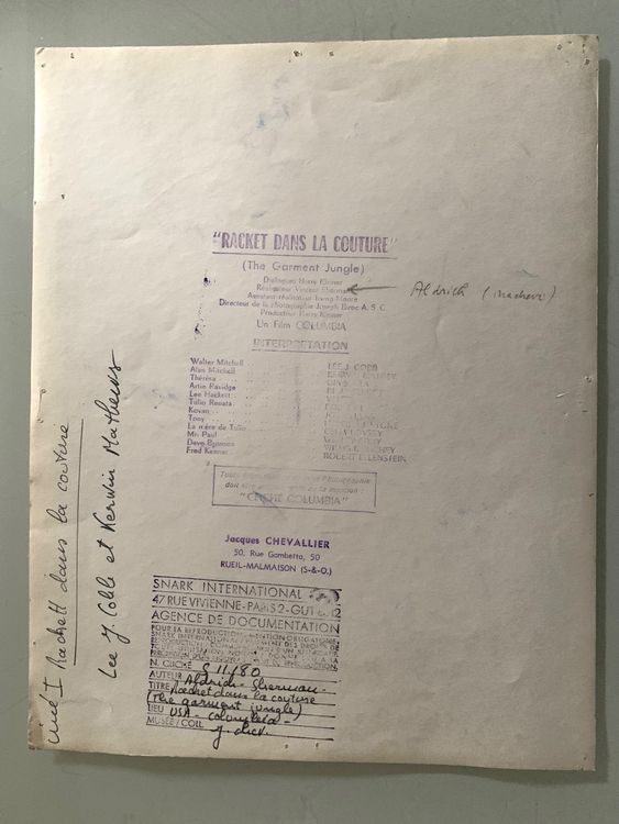 Grosses Presse Foto 1957 Racket dans la couture (Gebraucht) in Bern für ...