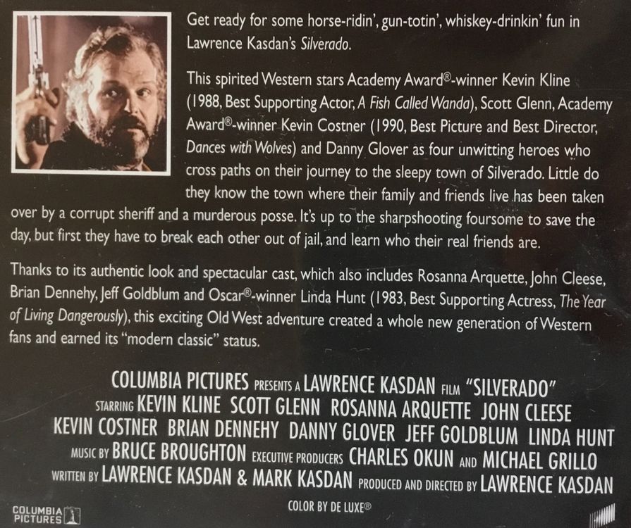 Silverado (1985) Kevin Costner - John Cleese - Jeff Goldblum (Gebraucht ...