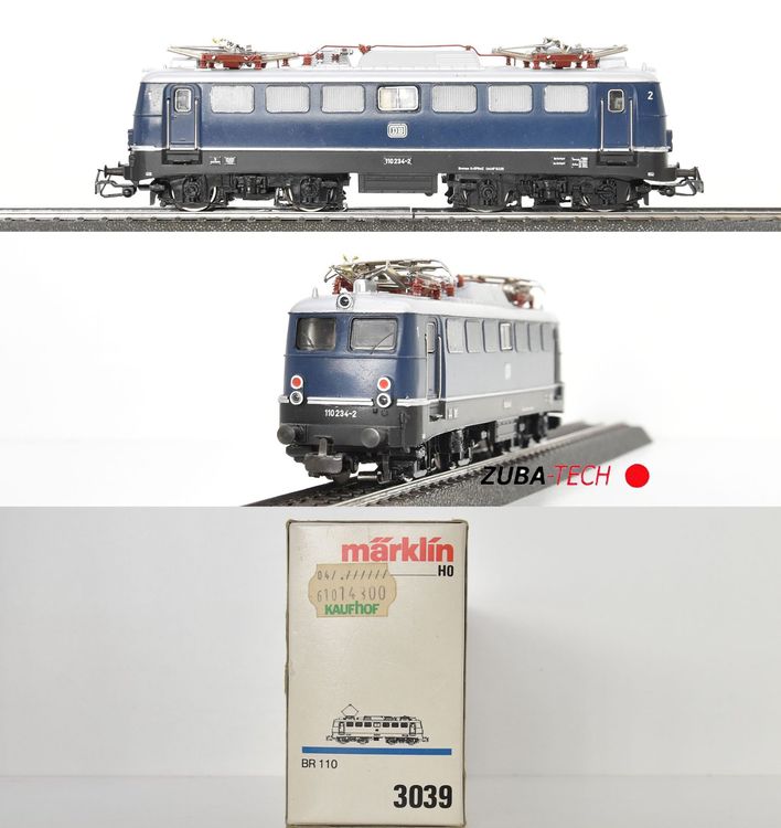 Märklin 3039 E-Lok BR 110 DB H0 WS Analog mit OVP (Gebraucht) in St ...