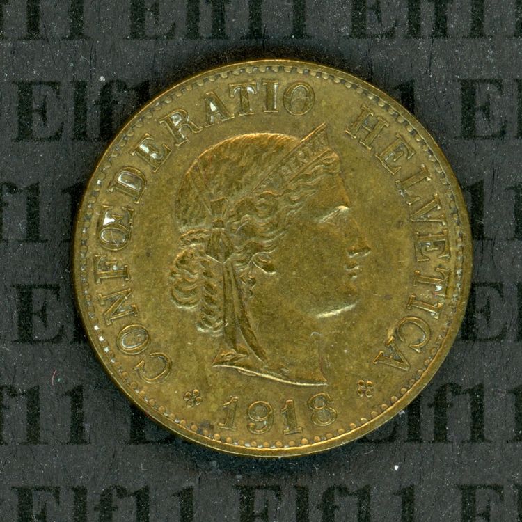 CHF___0.10 1918 Messing vz (Neu (gemäss Beschreibung)) in Widnau für CHF 20 – mit Lieferung auf ...