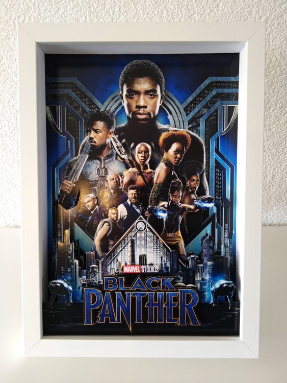 Black Panther Movie Poster Shadow Box Diorama (Neu (gemäss Beschreibung ...