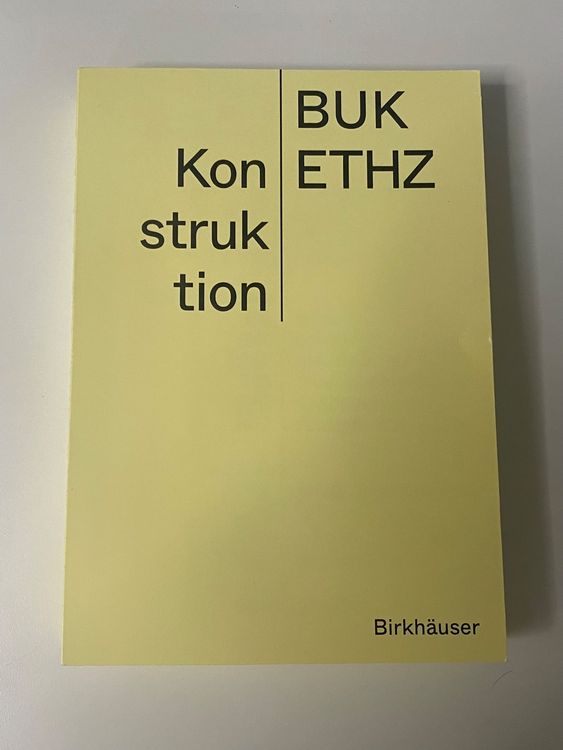 Buch BUK ETHZ Konstruktion Architektur (Neu (gemäss Beschreibung)) in ...