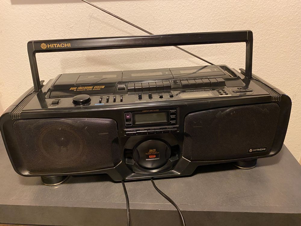 Hitachi Double Tape Recorder mit CD PLayer, Radio (Gebraucht) in Basel ...