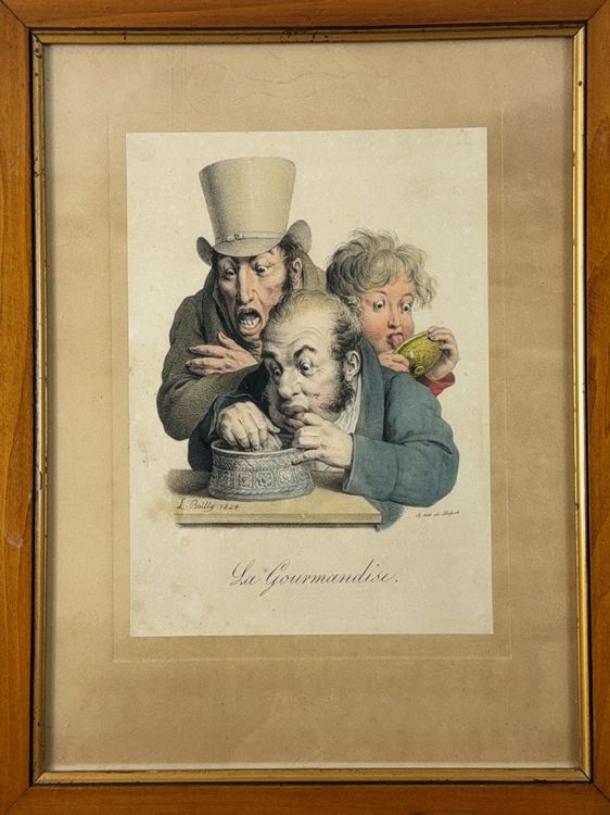 Louis Boilly (French, 1761-1845), Altkolorierte Lithographie (Gebraucht ...