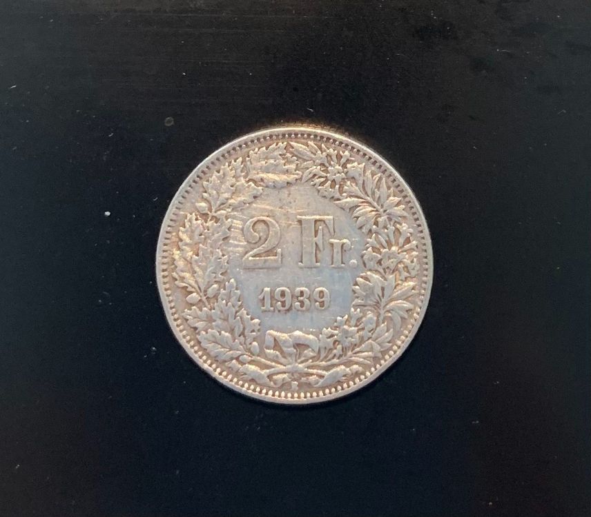 2.— Franken von 1939 (Gebraucht) in Gerlafingen für CHF 1 – mit Lieferung auf Ricardo kaufen