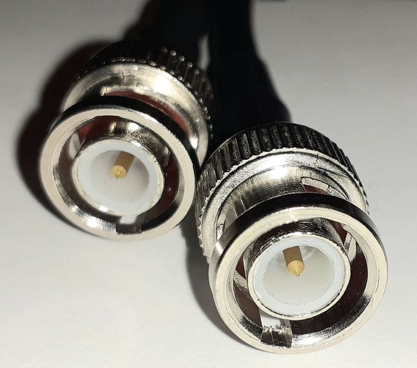 1 Meter BNC Koaxkabel 50 Ohm RG58 mit 2 x BNC Stecker (Neu und ...