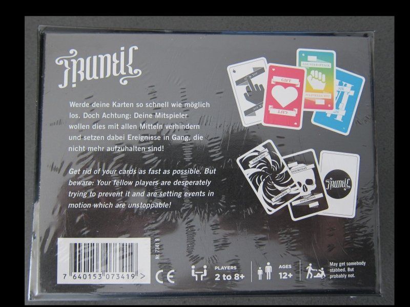 Kartenspiel Frantic mit Zusatzkarten original Verpackt | Kaufen auf Ricardo