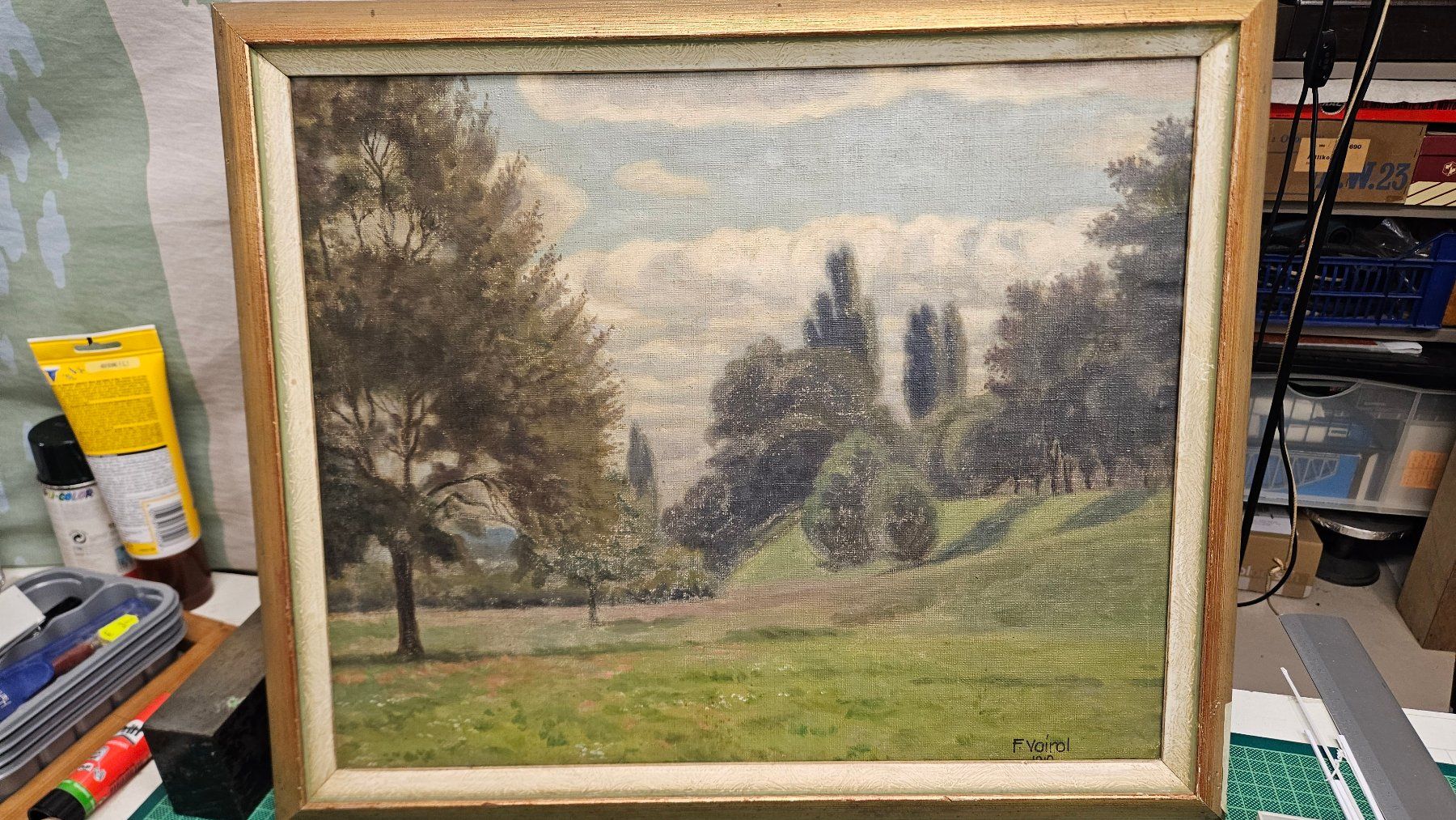 Fritz Voirol, Oel auf Leinwand, auf Karton, Landschaft (Gebraucht) in Dietlikon für CHF 60 – mit ...