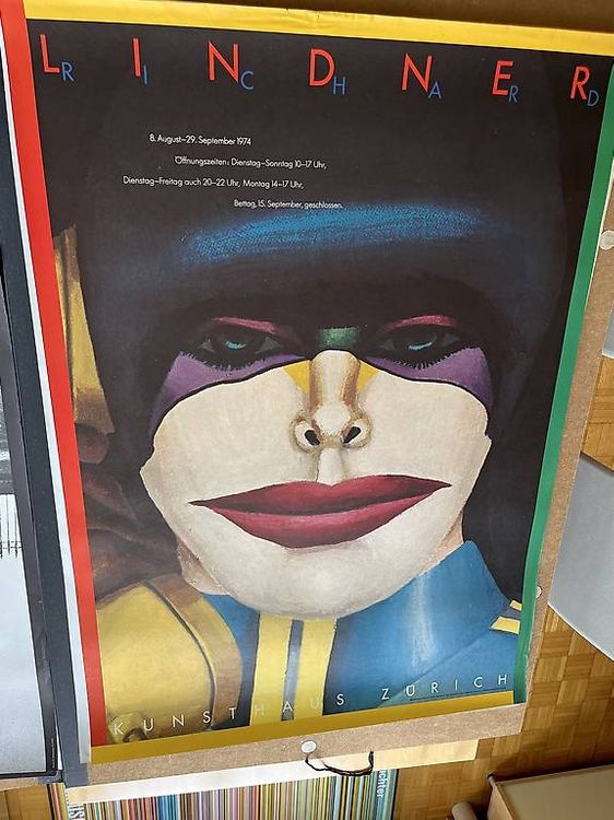 Originalplakat Richard Lindner Kunsthaus Zürich 1974 (Gebraucht) in ...