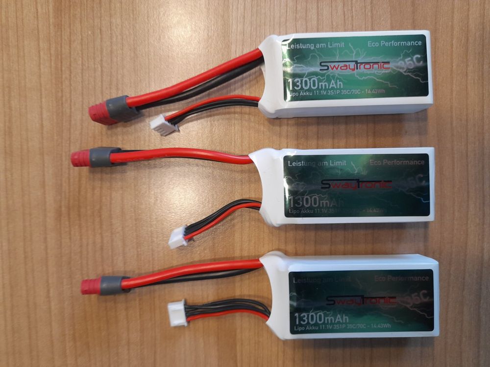 Swaytronic LiPo 3S 11.1V 1300mAh 35C/70C (Preis für 3 Stk.) | Kaufen auf Ricardo