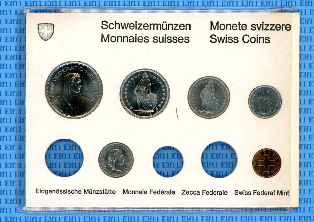 CHF-Münzsatz 1973 stgl Jahrgangssatz (Neu und originalverpackt) in Widnau für CHF 56 – mit ...