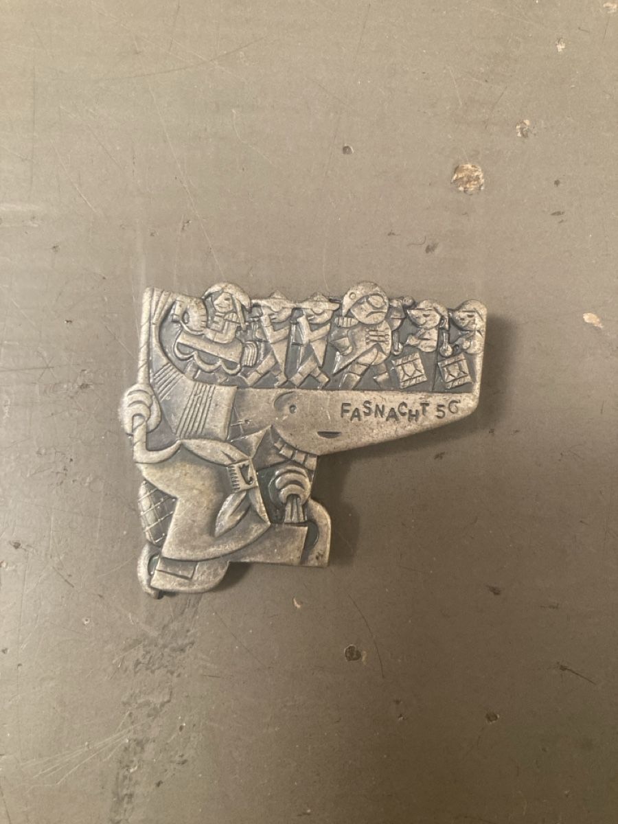 Fasnachtsplakete „Silber“ Basel 1956 (Gebraucht) in Basel für CHF 20 ...