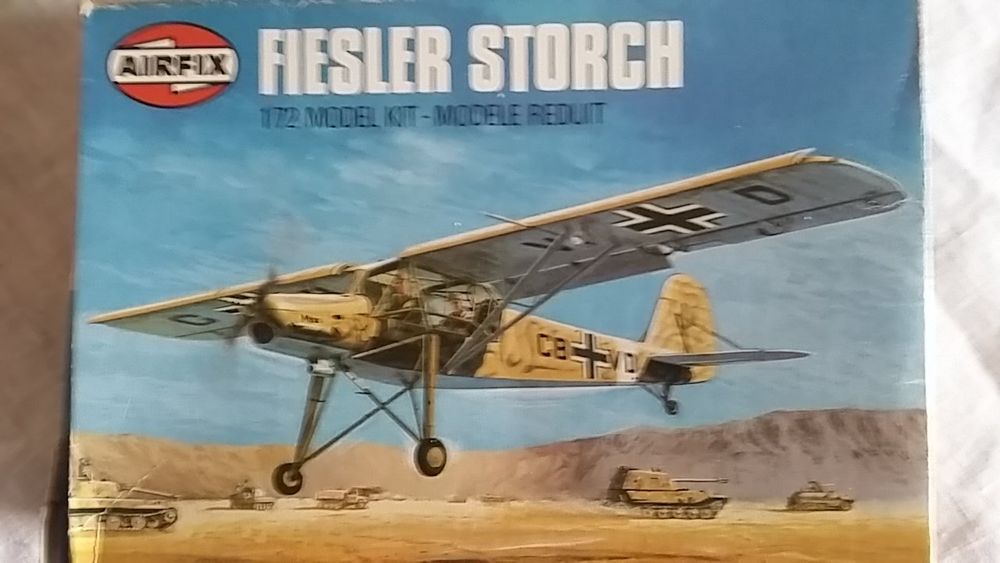 Aircraft Model kit Airfix Fiesler Storch 1/72 vintage (Neu und ...
